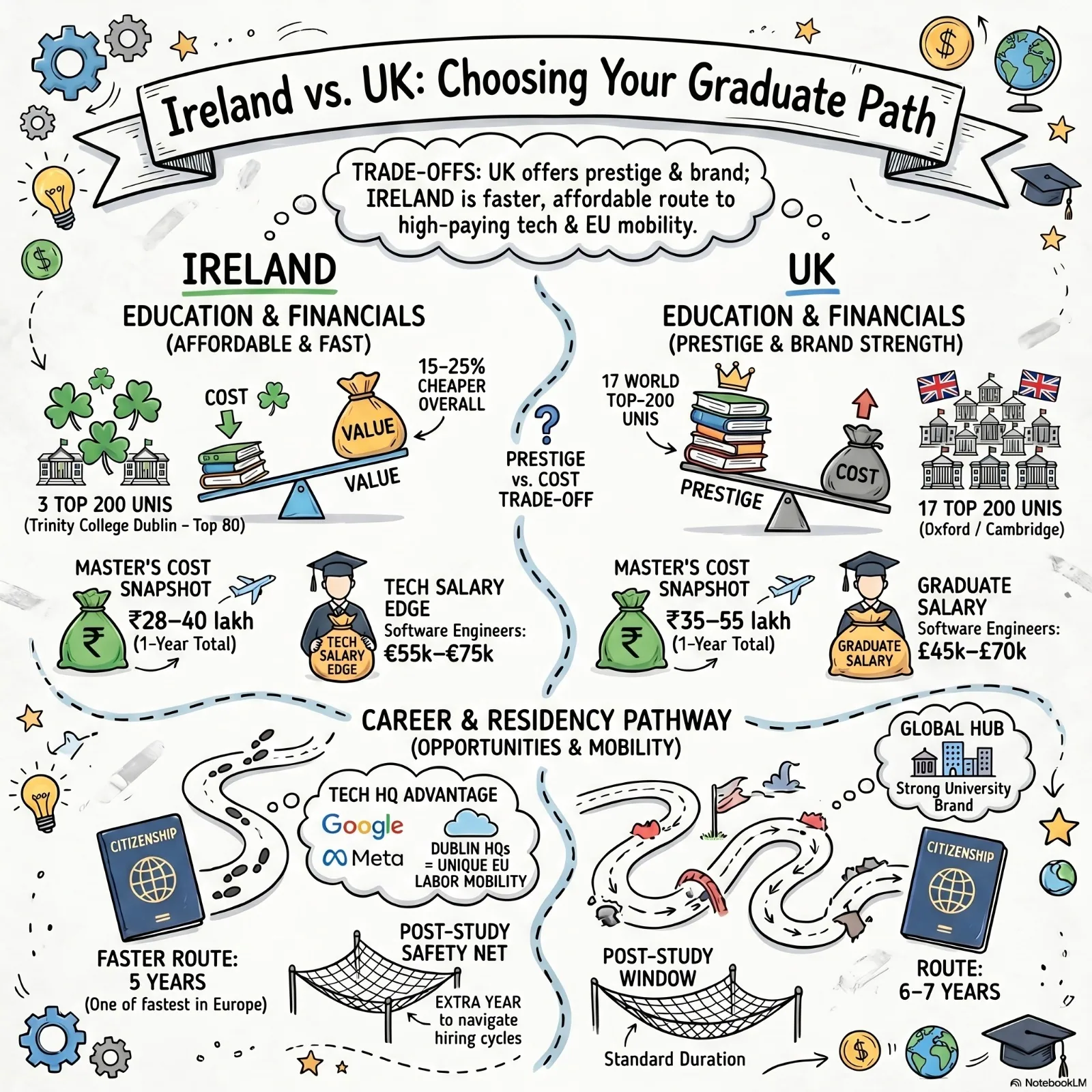 Ireland Stay-Back vs UK Graduate Route 2026 | EEC