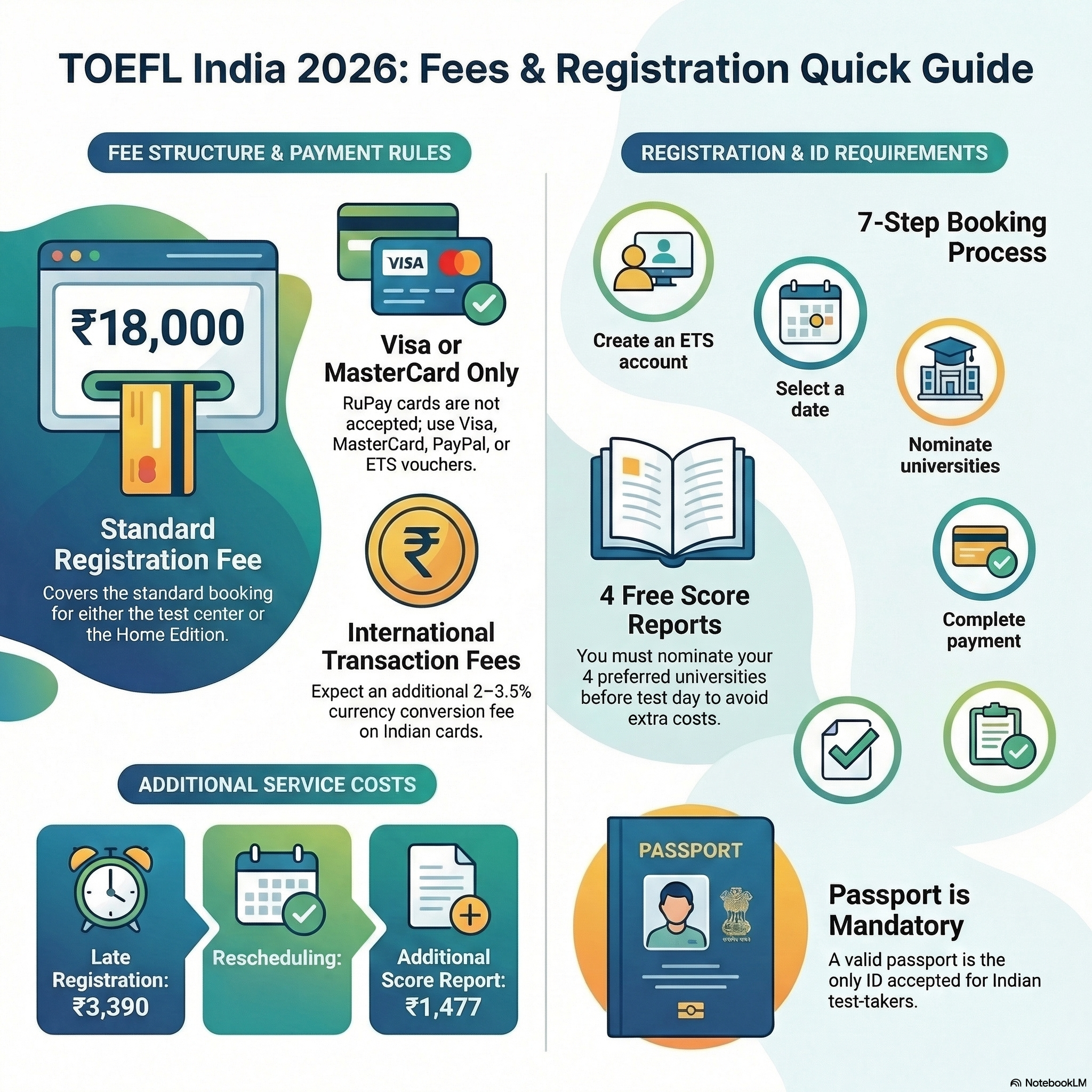 TOEFL Fee & Registration India 2026 | EEC | Enbee Education Center