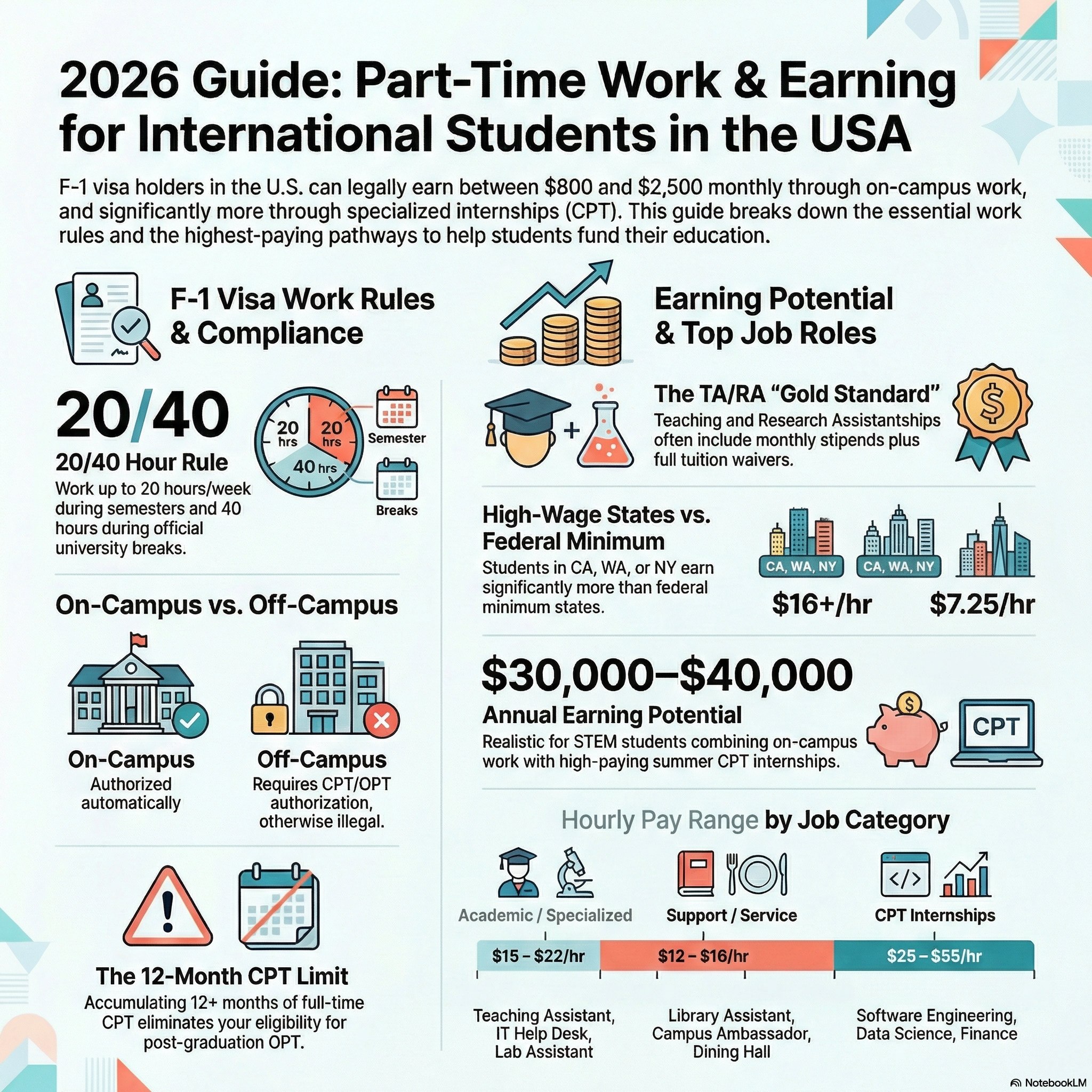 Part-Time Jobs USA Students 2026 | Salary & Rules | EEC